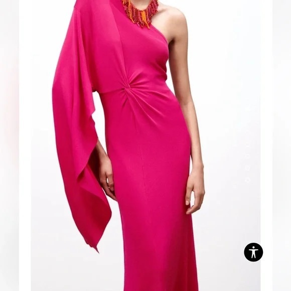Zara | Dresses | The Famous Fushia Zara Dress That Makes A Perfect Body ...